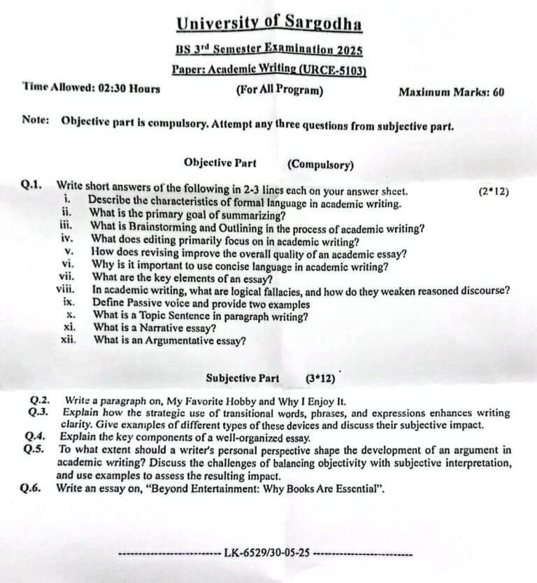 Academic Writing - Shining Study