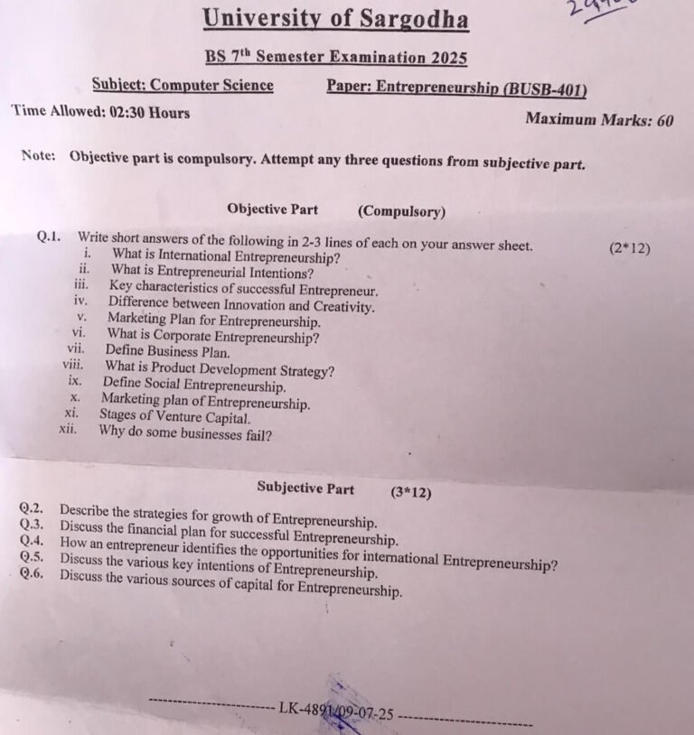 Entrepreneurship - Shining Study