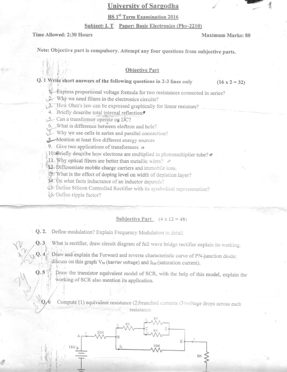 Basic Electronics BSIT-1st 2016 UOS - Shining Study