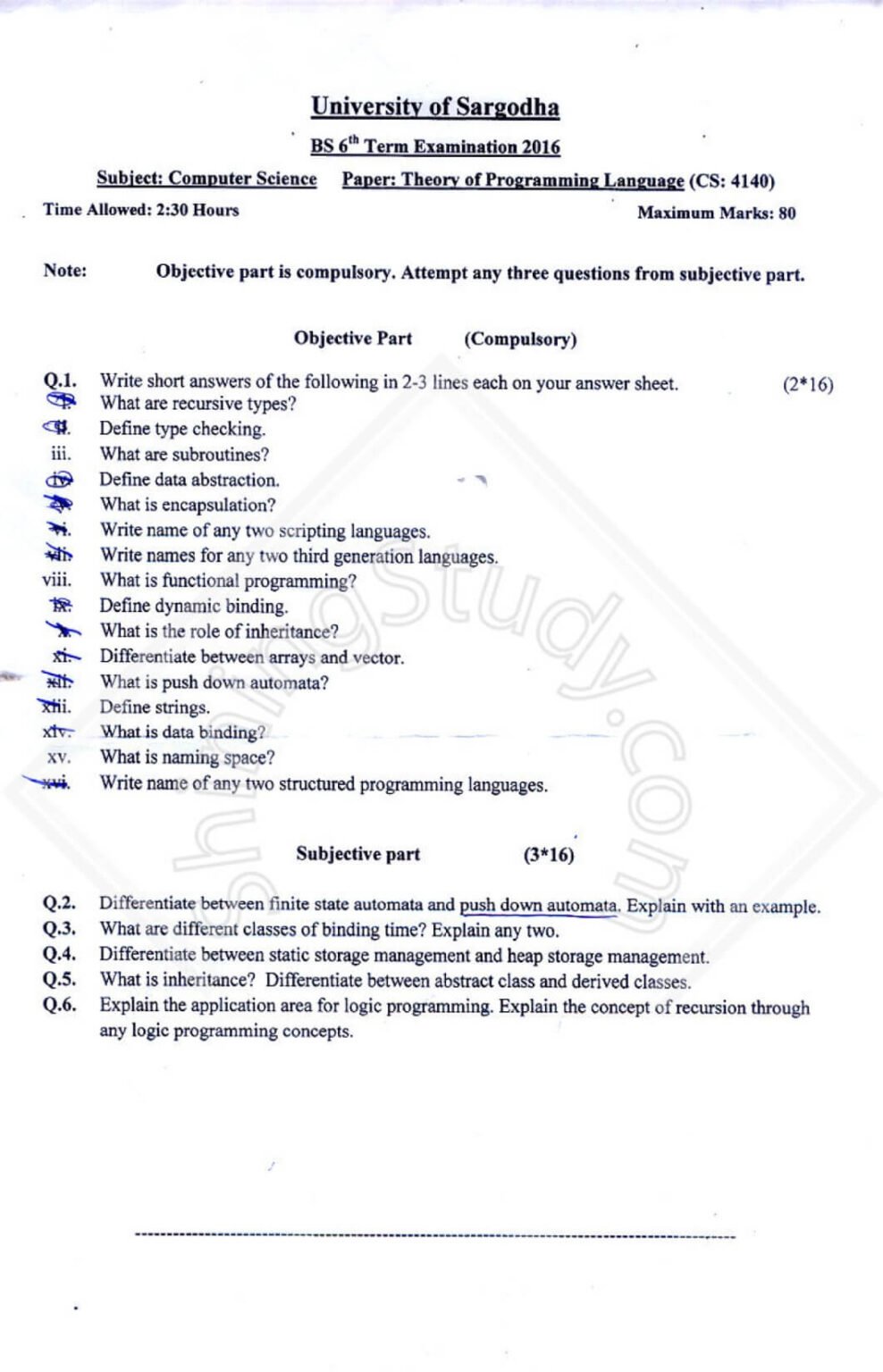 Theory of Programming Language - Shining Study