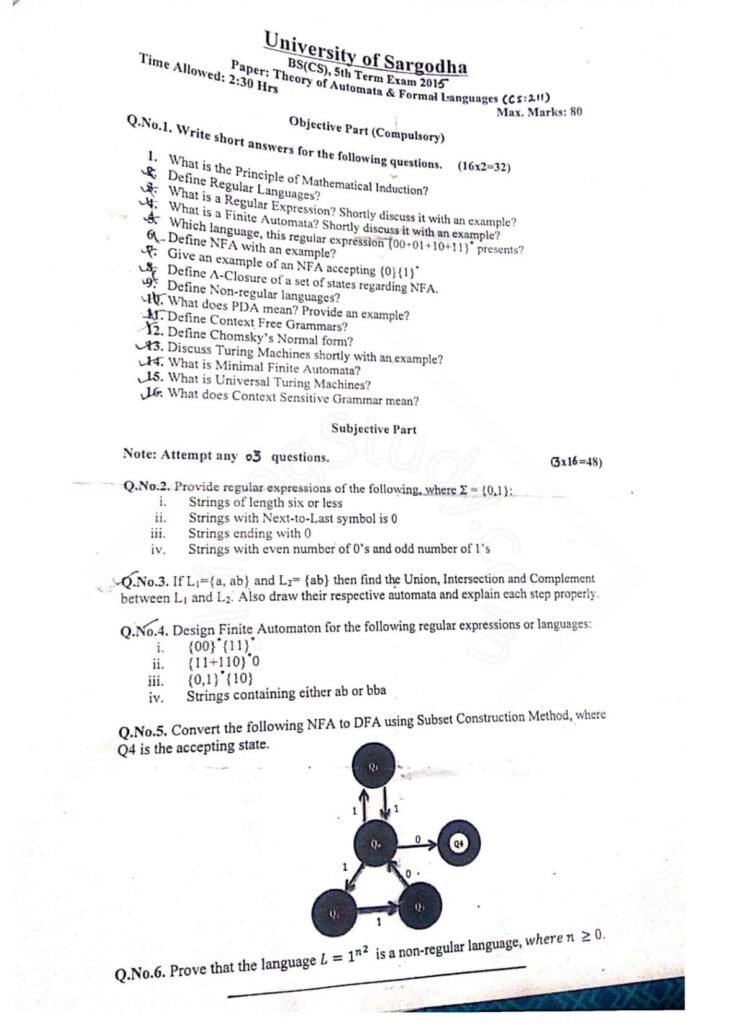 Theory of Automata - Shining Study