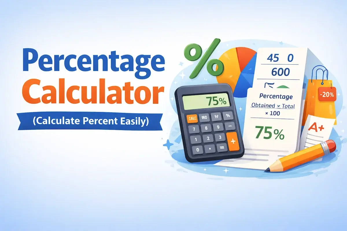 Percentage Calculator Online 2026 | Calculate Percent Easily
